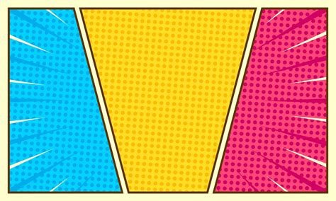 Premium Vector Colorful Comic Abstract Background Template