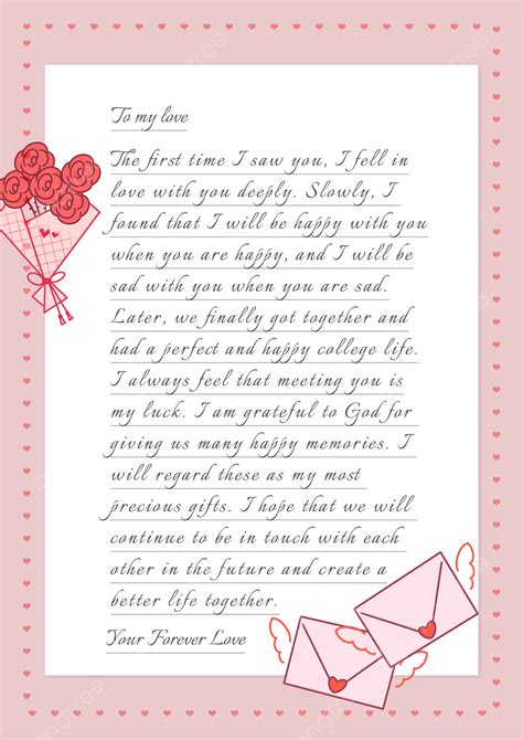 Diseño De Carta De Amor