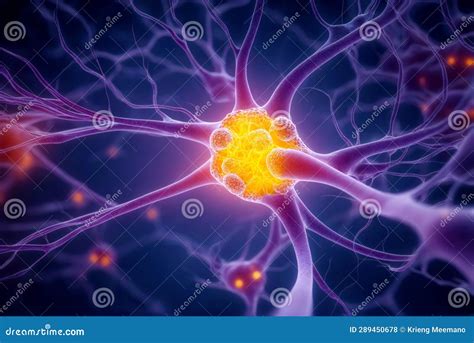 Nanostructure Of Human Nervous System Stock Image 289450693