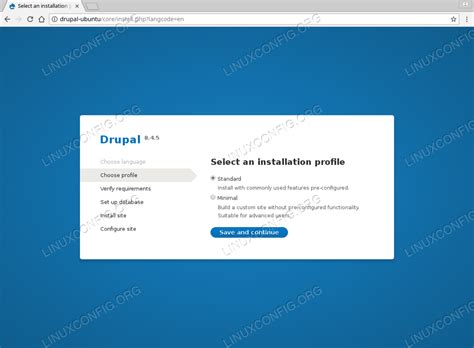 Install Drupal On Ubuntu 1804 Bionic Beaver Linux Linux Tutorials Learn Linux Configuration