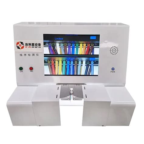 Double Row Housing Harness Wiring Sequence Inspecting Machine Color
