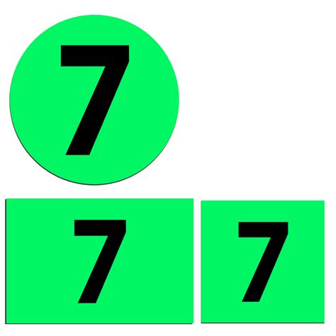 Buy Number 7 Labels As Low As 999 At Peterborough Print