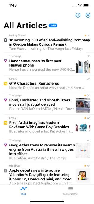 fluent reader lite 简洁 rss 客户端[ios][￥15→0] 反斗限免
