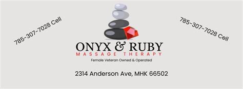 Onyx And Ruby Massage Therapy Manhattan Ks