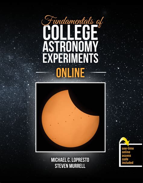 Fundamentals Of College Astronomy Experiments Online Higher Education