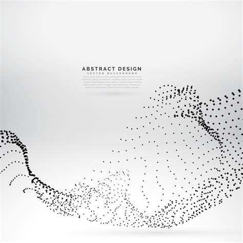 동적 입자 배열 메쉬 배경 무료 벡터