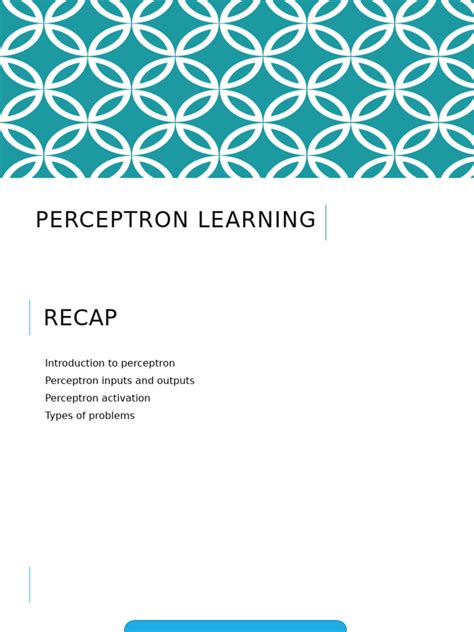 Ai Lec Perceptron Learning And Mlp Pdf