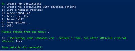 Installing Free Ssltls Certificates From Lets Encrypt On Iis In