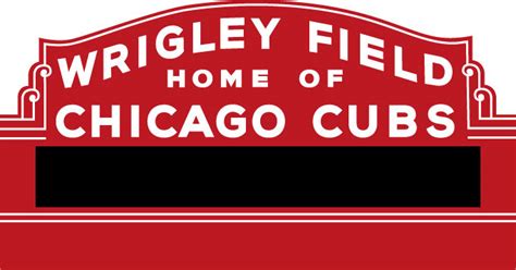 Wrigley Field Sign On Behance