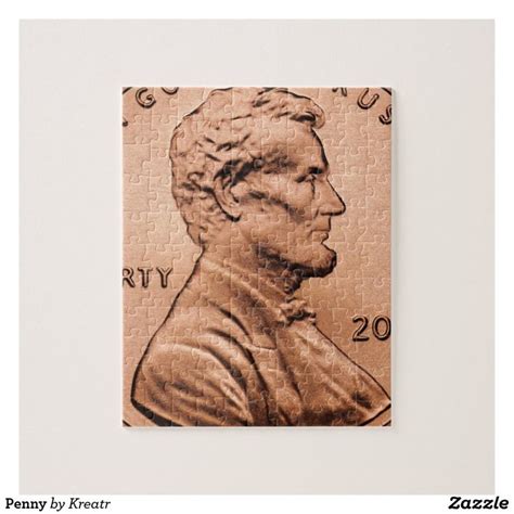 Penny Jigsaw Puzzle Zazzle Jigsaw Puzzles Jigsaw Penny