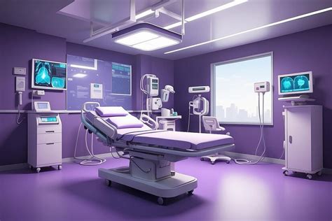 The Icu In The Hospital Lights Up To Treat Coma Patients Premium Ai Generated Image