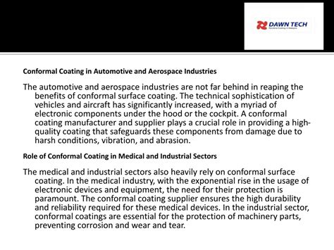 Ppt How Conformal Surface Coating Can Protect Your Alloy Components Powerpoint Presentation