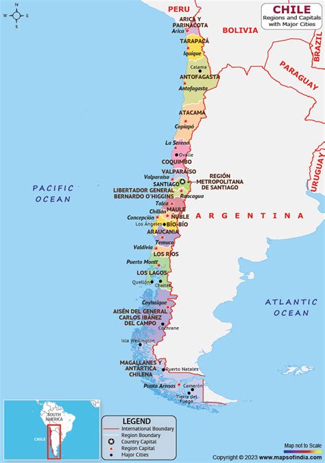 Chile Map Hd Political Map Of Chile