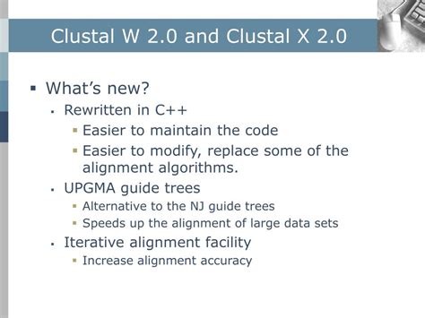 PPT Clustal W And Clustal X Version 2 0 PowerPoint Presentation Free