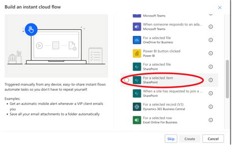 power automate s best kept secret ‘for a selected item sharepoint trigger