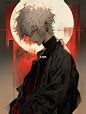 原创痞帅西装暴徒头像定制