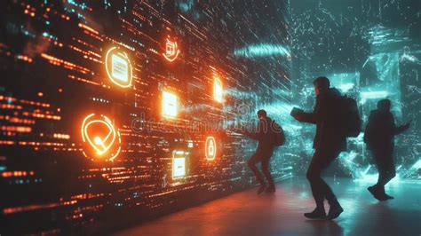 Dangerous Group Of Hackers Internet Cyber Crime System Breaking And