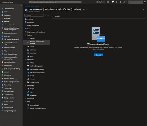 Azure Arc Windows Admin Center Cant Connect With Error Couldnt Get Server Data Ajax Error