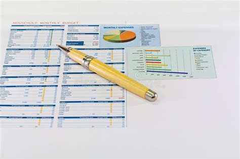 Business Graph Analysis Report Stock Image Image Of Color Economics 56499671