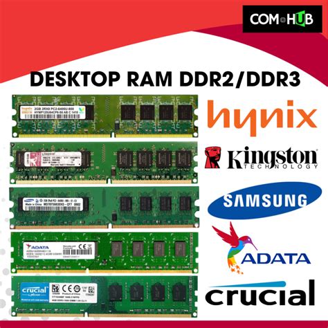 Com Hub Pc Used 1gb2gb Ddr2 Ram Desktop Computer Memory Assorted
