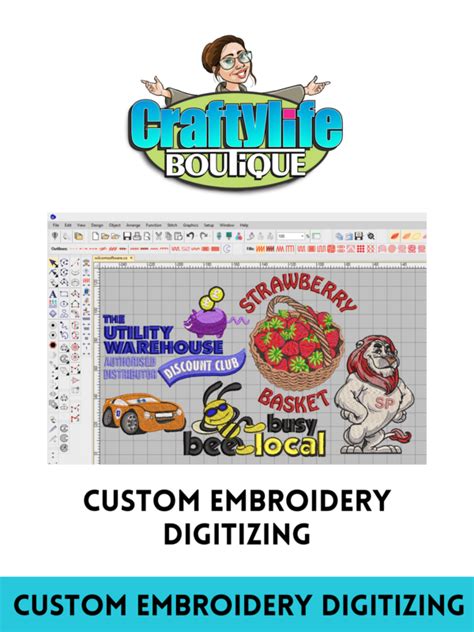 Embroidery Digitizing Craftylife Boutique Digitizing Designs And