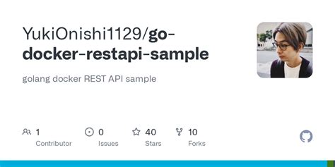 Github Yukionishi Go Docker Restapi Sample Golang Docker Rest