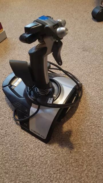 Saitek Ps24 Cyborg Evo Usb Flight Joystick Controller For Pc Spares And Repairs 1331 Picclick Au