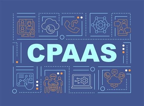 Premium Vector Cpaas Word Concepts Blue Banner