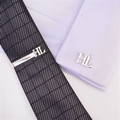 Set Of Custom Cufflinks And Tie Clip Custom Cufflinks