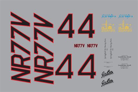 Gee Bee Z 93 Decal Set Precision Cut Kits