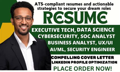 I Will Write Ats Data Science Cybersecurity Data Analyst Soc