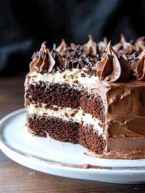 Ultimate Triple Chocolate Cream Cheese Layer Cake