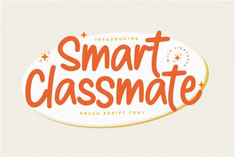 Smart Classmate Brush Script Font