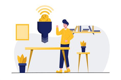 Iot Internet Of Things Technology Flat Vector Illustration By Stringlabs Thehungryjpeg