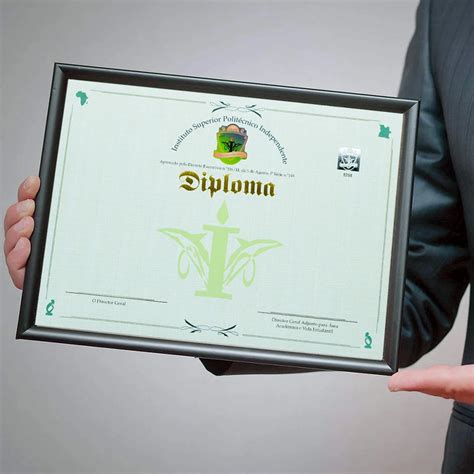 Custom Security Diploma Certificate Paper Printing With Gold Stamping