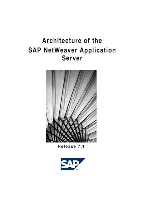 Pdf Architecture Of The Sap Nw Application Server 71 Dokumentips