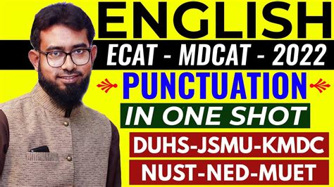 English Punctuation Ecat Mdcat 2022 Youtube