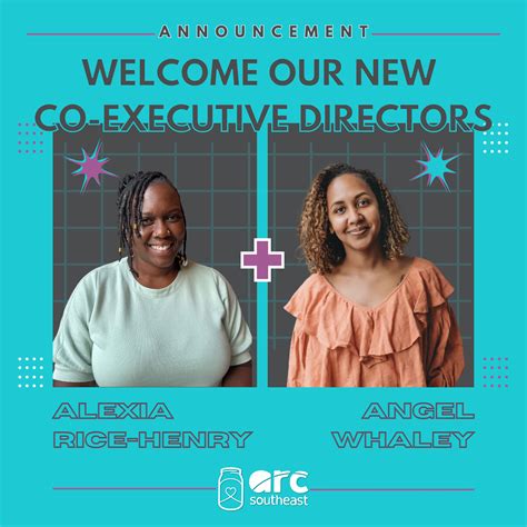 Big News Arc Southeast Names Alexia Rice Henry And Angel Whaley As New