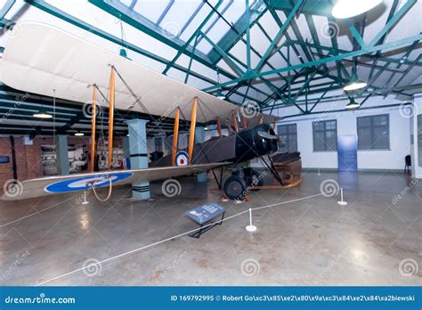 British Biplane Aircraft From First World War Sopwith Strutter Replica Flying Editorial Photo