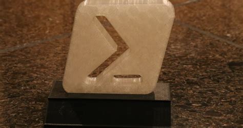 Windows Powershell Logo And Base By Leeroylee Download Free Stl Model