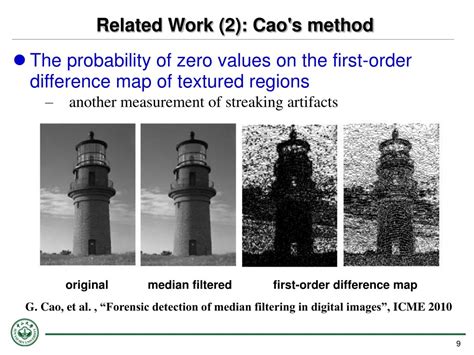 Ppt Median Filtering Detection Using Edge Based Prediction Matrix
