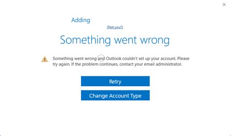 Solved Outlook 2016 Something Went Wrong Adding Account Experts Exchange