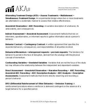 Bx Nerd BCBA Exam Preparation AKAs Lists Flashcards And Multiple Choice