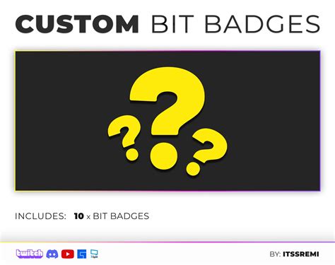 Custom Bit Badges For Twitch Etsy