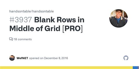 Blank Rows In Middle Of Grid Pro · Issue 3937 · Handsontable