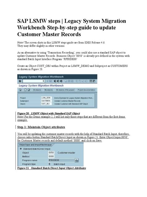Sap Lsmw Steps Pdf File Format Text File