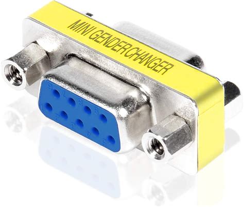 DB9 Serial RS232 COM Gender Changer For USB To RS232 USB To Serial Cable Adapter F F Female