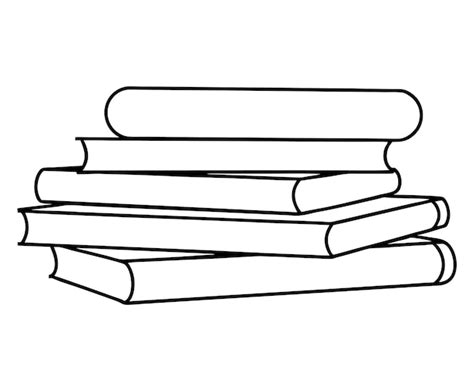 Premium Vector Continuous Single Line Of Books Vector Illustration