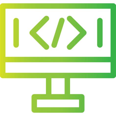 Coding Generic Gradient Outline Icon