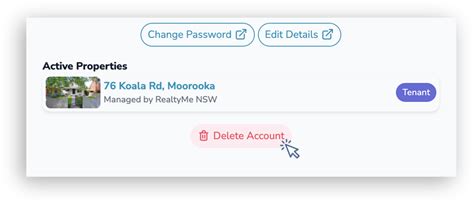 Delete Your Tenant Access Account Web Access Tenant Propertyme